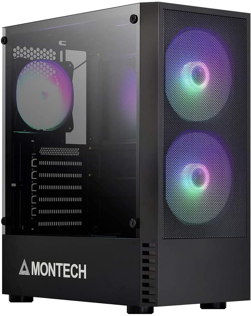 Case Montech X2 Mesh Black - BOS-TECH