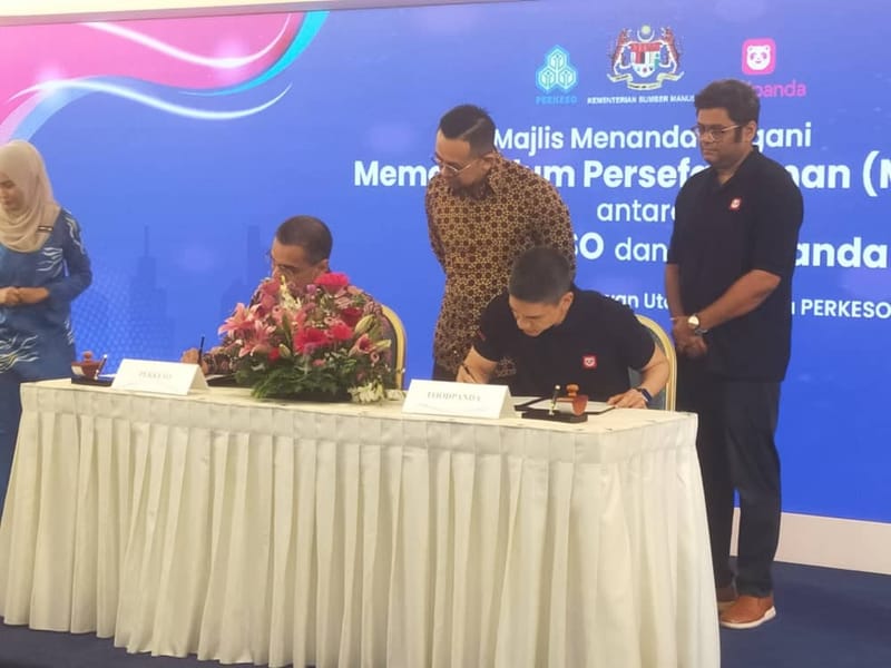 707) AKTIVITI | MAJLIS MENANDATANGANI MEMORANDUM PERSEFAHAMAN (MoU) ANTARA PERKESO DAN FOODPANDA ...