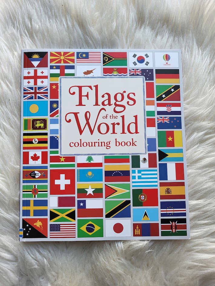 Usborne Flags of the World colouring book - Ex Libris Bookshop