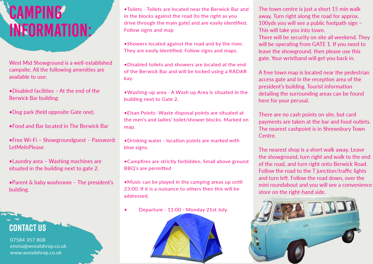 Festival information - Woodshrop Festival