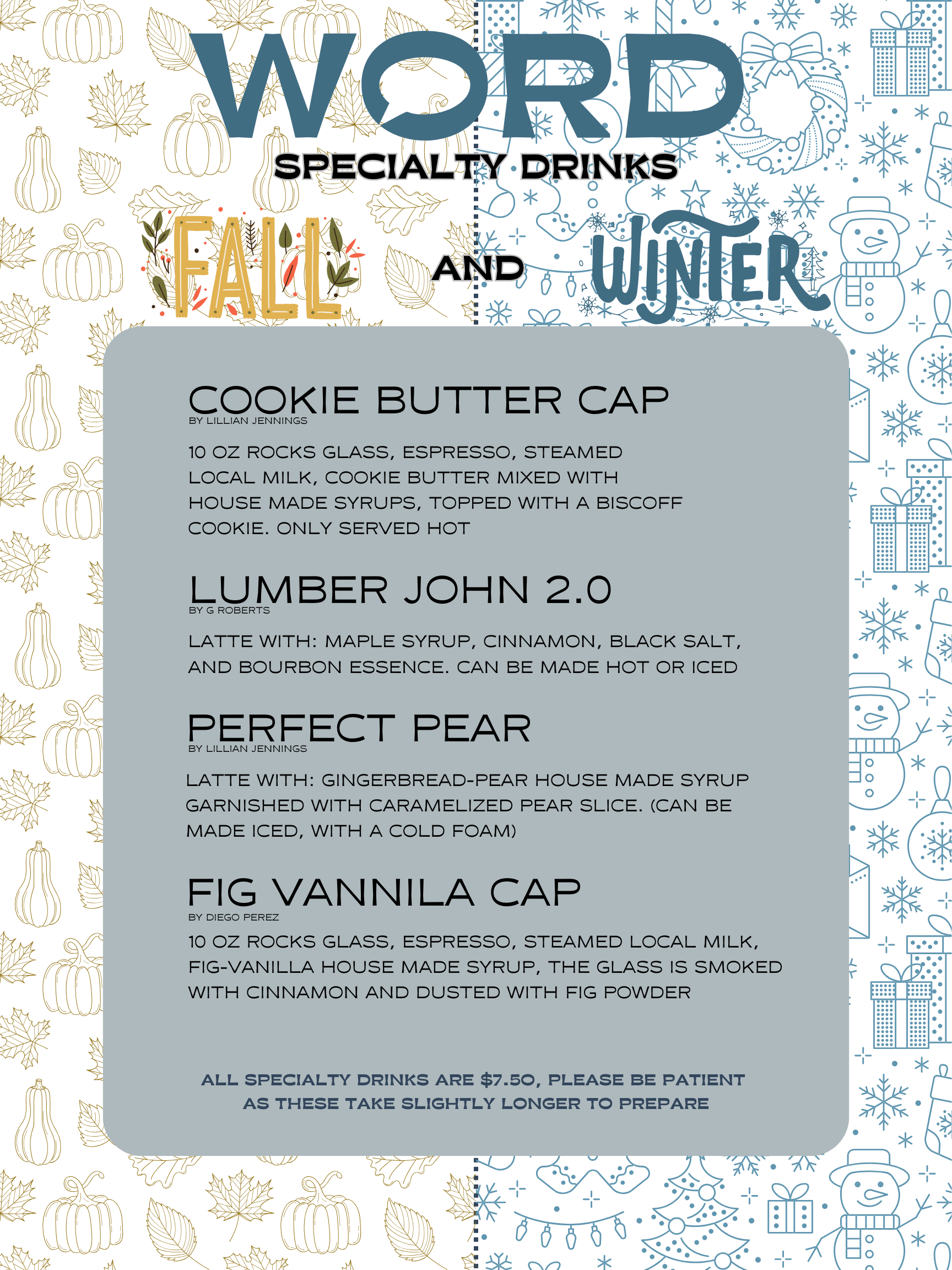 Coffee & Specialty - Word Coffee