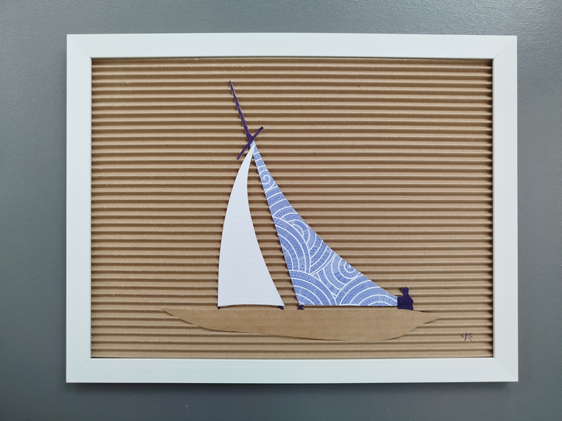 Tableau Voilier - Les cartons de Laure