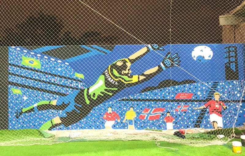 football Mural - MURALS CITY