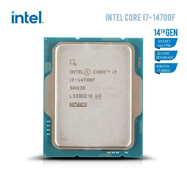 Intel Core i7-14700F 14th Gen Processor – 5.4 GHz, 20-Core, Unlocked