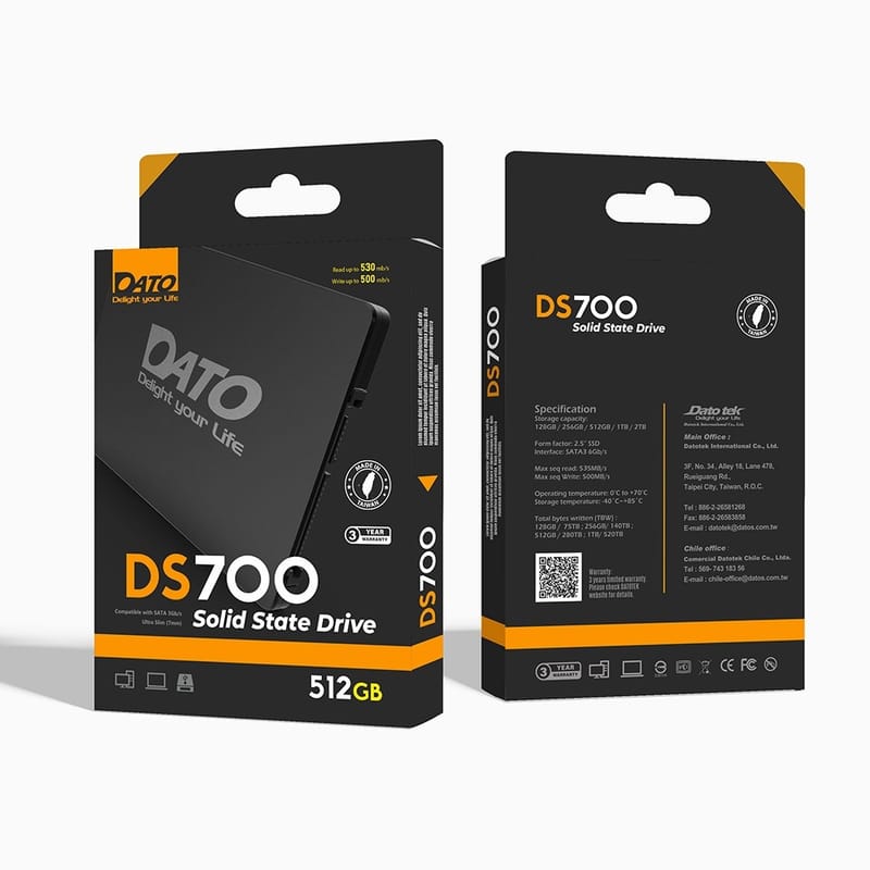 Dato DS700 512GB 2.5'' SATA III SSD – Fast, Reliable & Durable Storage