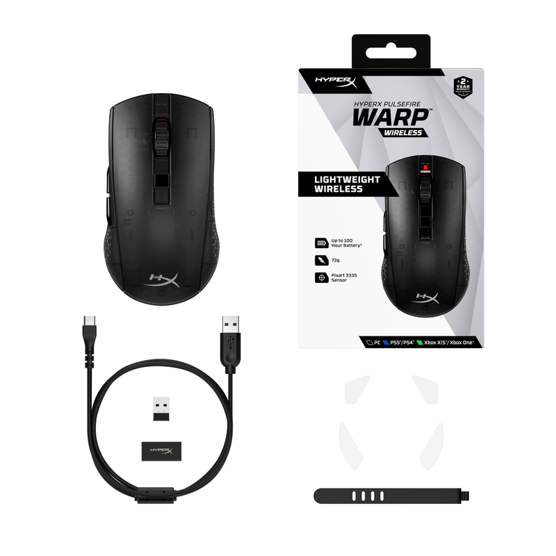 HyperX Pulsefire Warp – Fast Wireless Gaming Mouse with Pixart 3335 Se