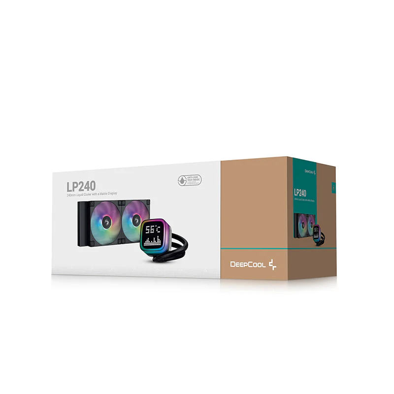 DeepCool LP240 ARGB Liquid Cooler | 240mm | Dot-Matrix Display | 3400