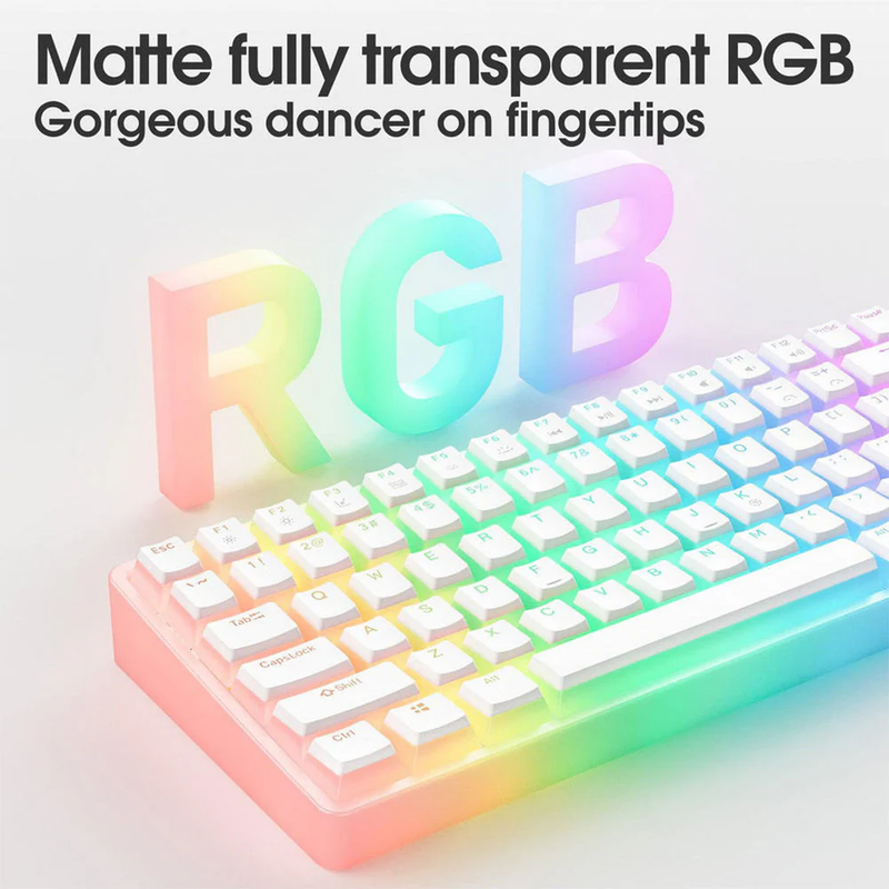 Ajazz AK680 V2 Ice Island Switch Aluminum RGB Keyboard (8K)