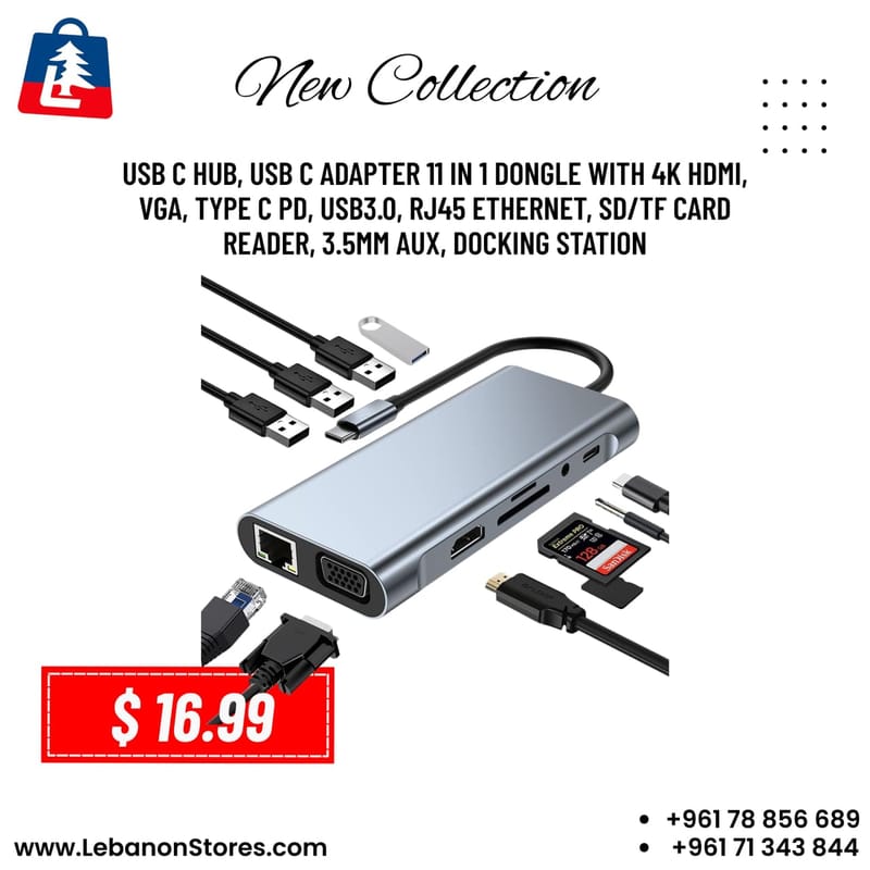 7-Port USB 3.0 Hub | USB Data Splitter with Long Cable