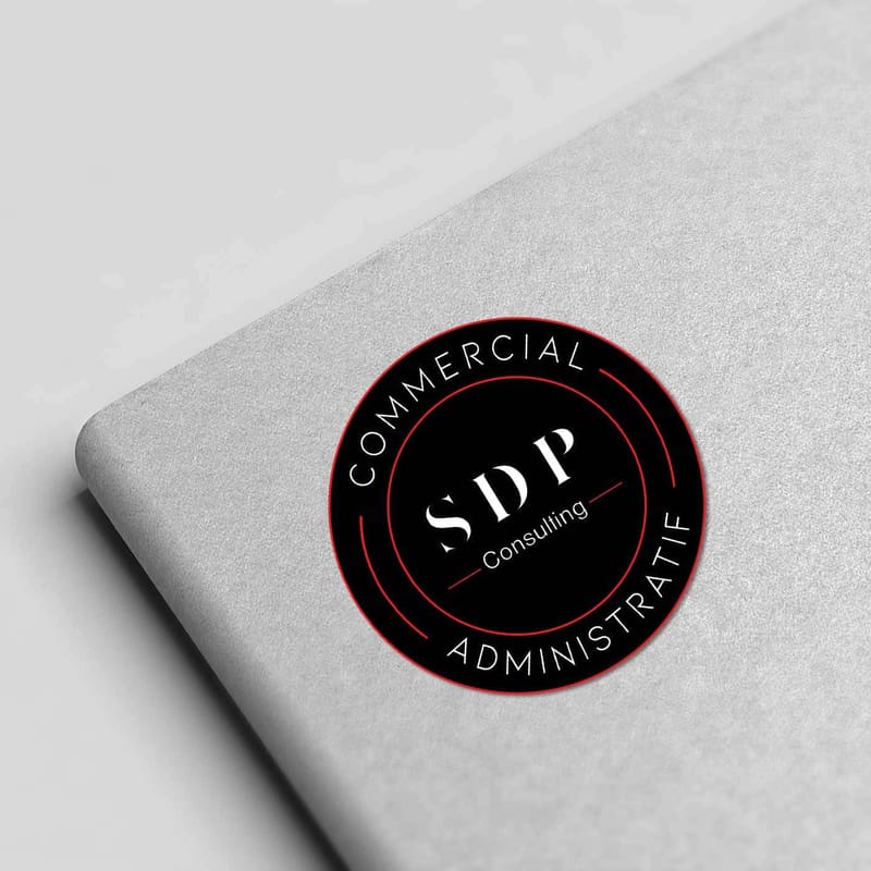 Création du Logo style tampon de bureau pour SDP Consulting - Graphisme Webdesign LH