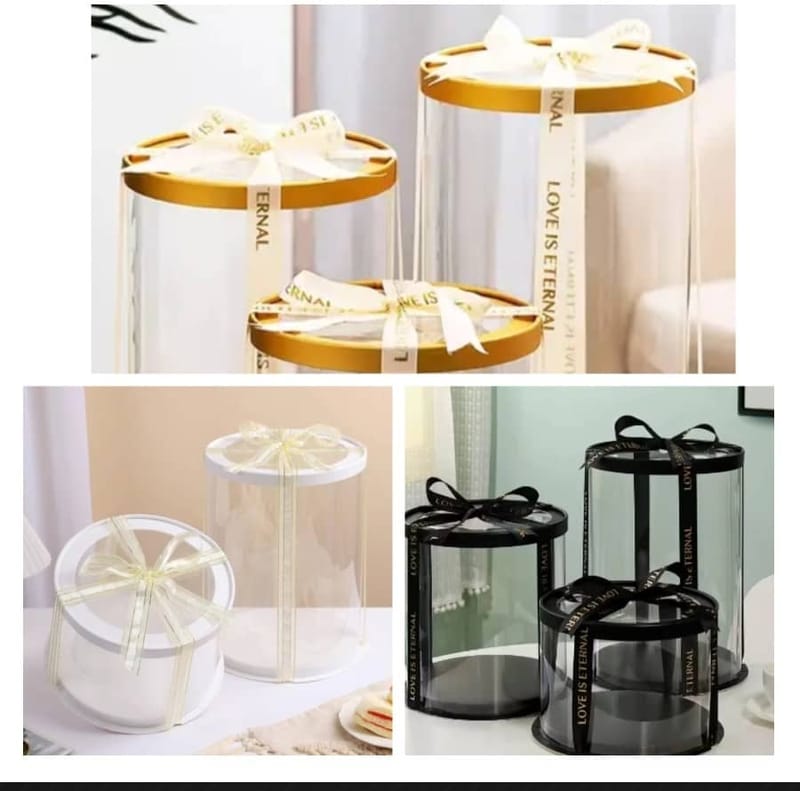 BOITE PVC RONDE CLEAR LID - Pack'up