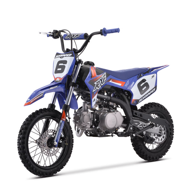 Dirt bike sano rxf rookie 125cc semi-auto Bleu - H tout-terrain