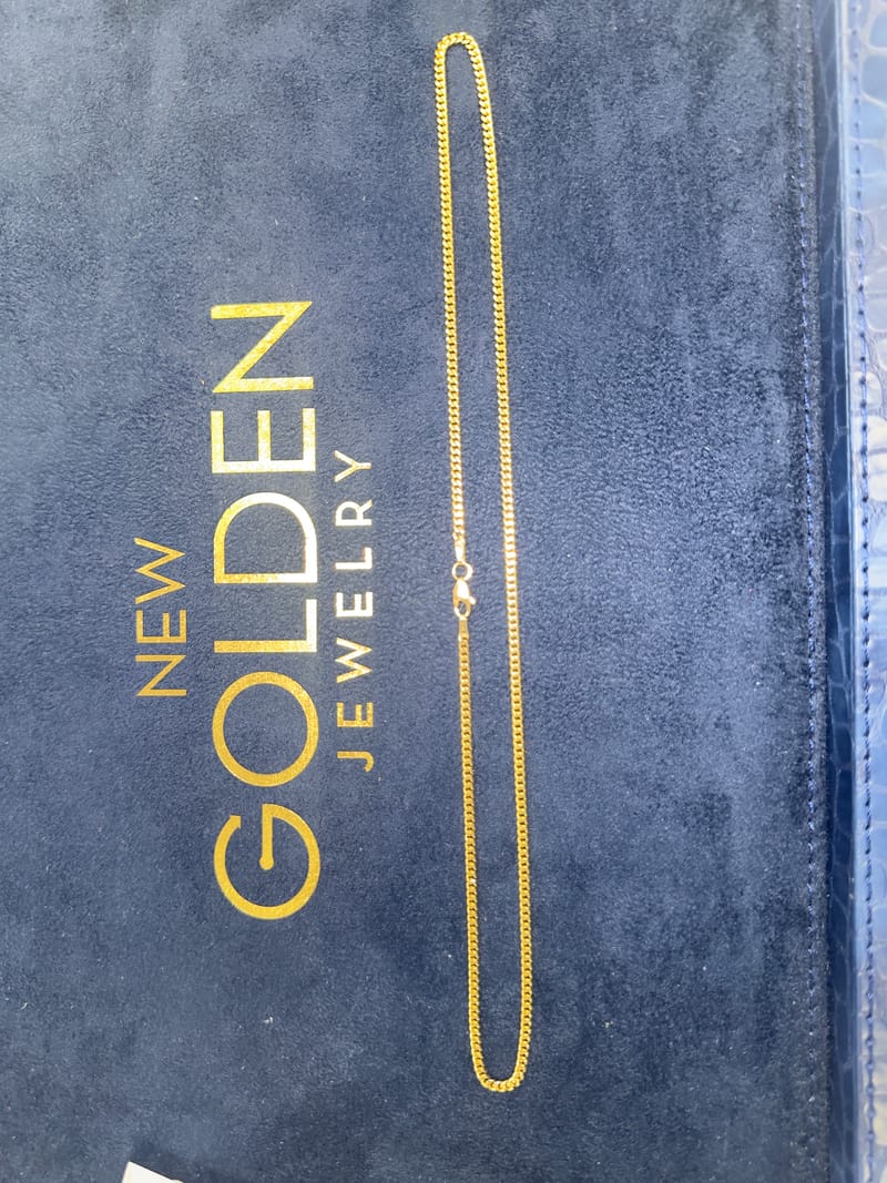 2mm Miami Cuban Link 18k Solid Chain - New Golden Jewelry