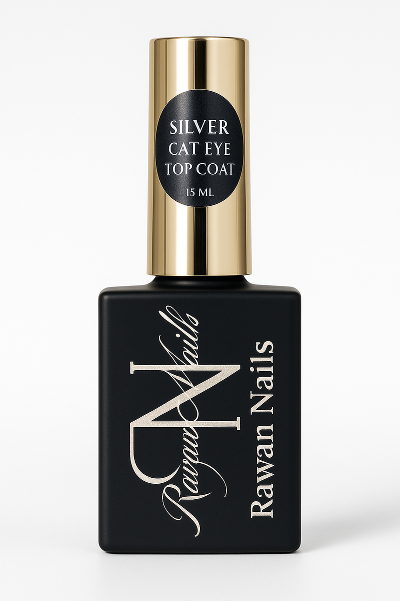 SILVER CAT EYE TOP COAT 15 ml - Rawan Nails