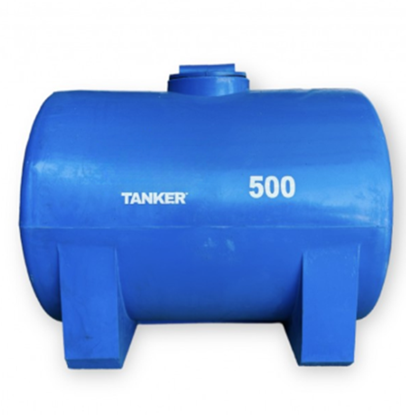 TANQUE AZUL TANKER HORIZONTAL 500L (500002) - FERRECENTRO MURALLA