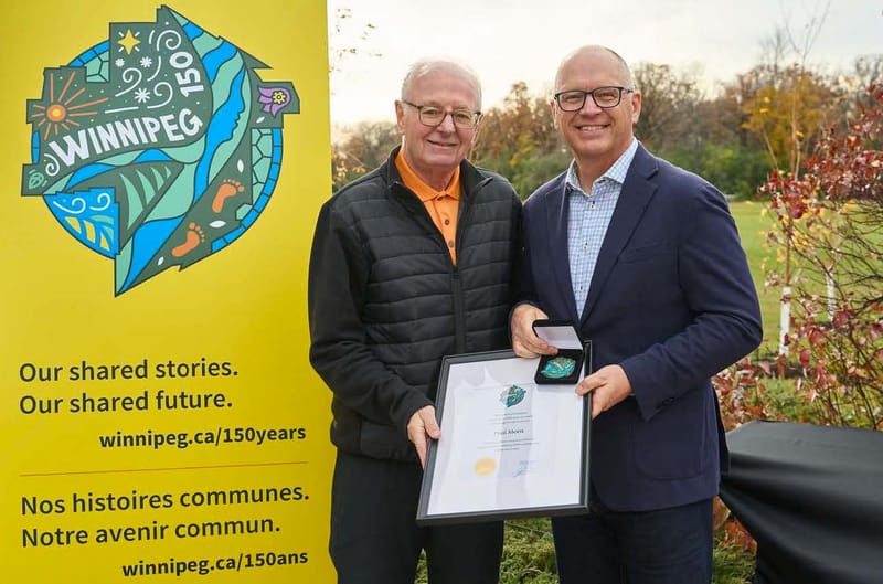 Paul Moist receives Winnipeg 150 medal - Manitoba Federation of Union ...