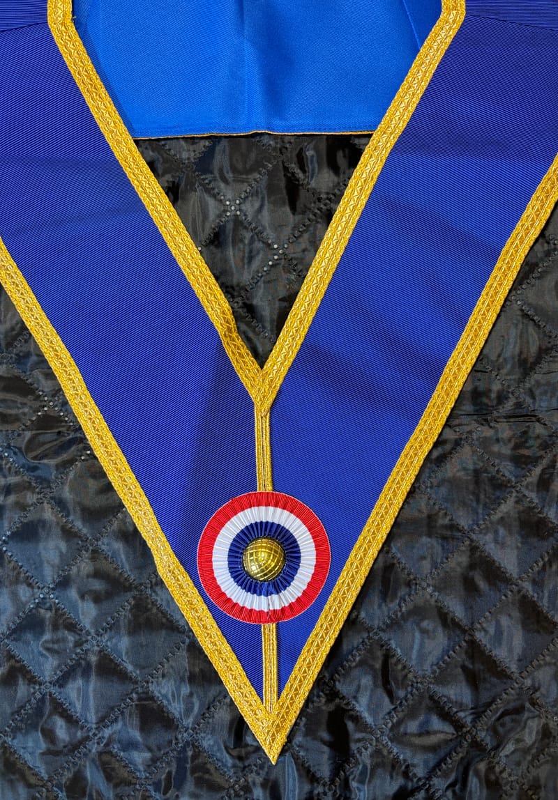 SAUTOIR D'OFFICIER PROVINCIAL G.L.N.F (Grande Tenue) en tissus bleu ro