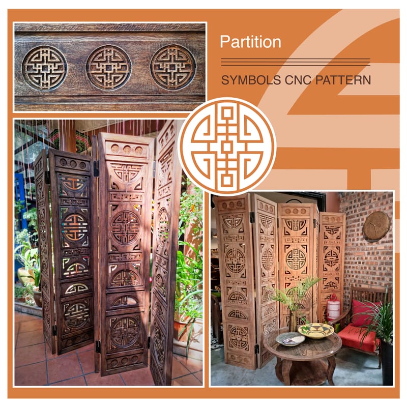 Partition – Symbols CNC pattern