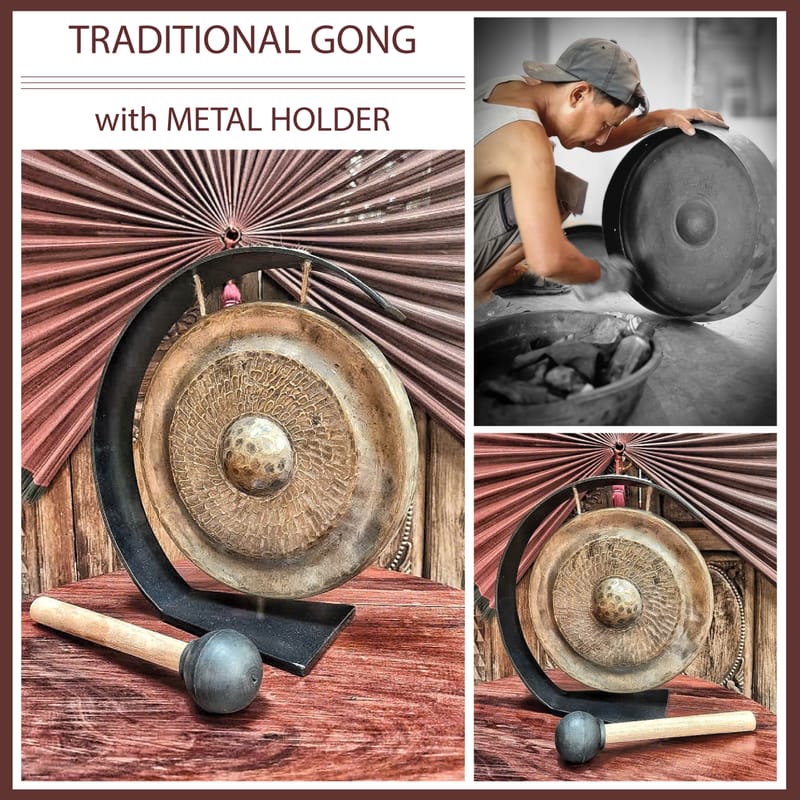 Traditional Gong – with Metal Holder