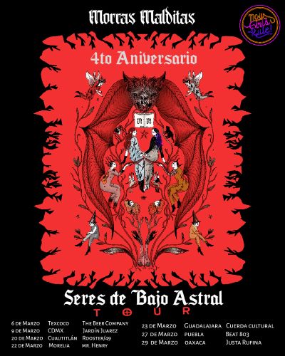MORRAS MALDITAS CELEBRA SU 4TO ANIVERSARIO EN GUADALAJARA - AstroNotas