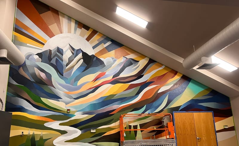 Stained Glass Mural - Jacoby Designs