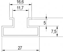 Profil terminal din PVC