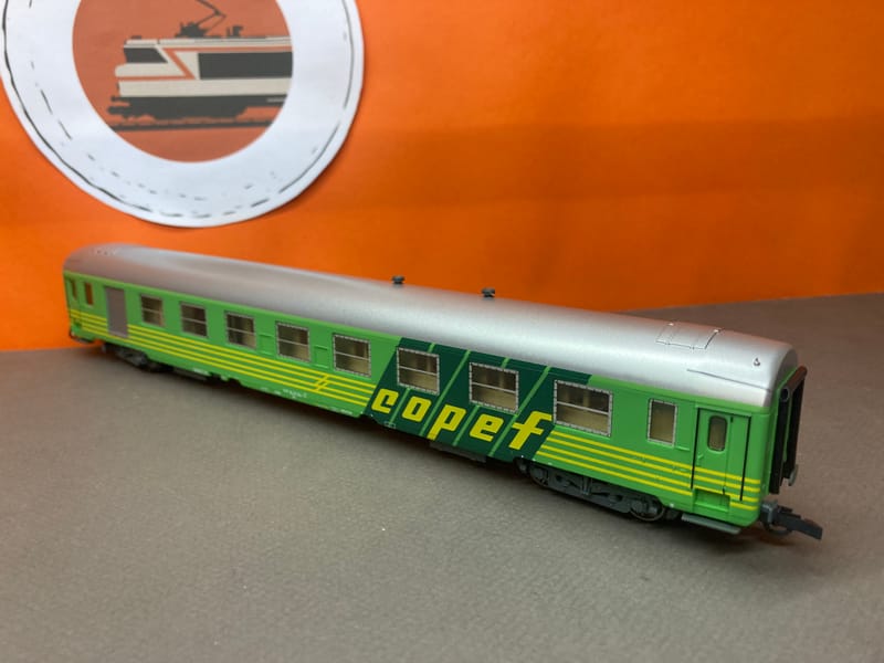 Roco 45208 HO - Voiture corail mixte fourgon COPEF SNCF - Ferromax