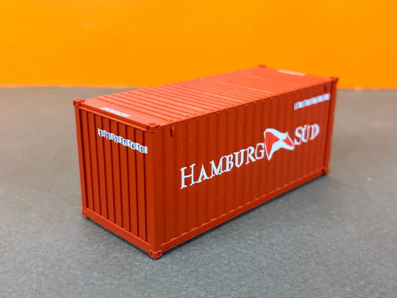 Conteneur 20' pieds Hamburg SUD echelle HO 1/87 - Ferromax