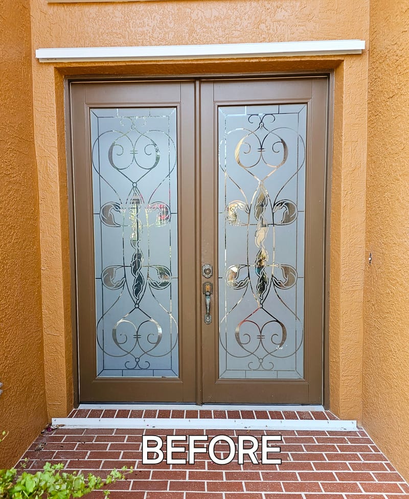6 Panels Exterior Fiberglass Door - AMERICAN CARPENTRY SOLUTION