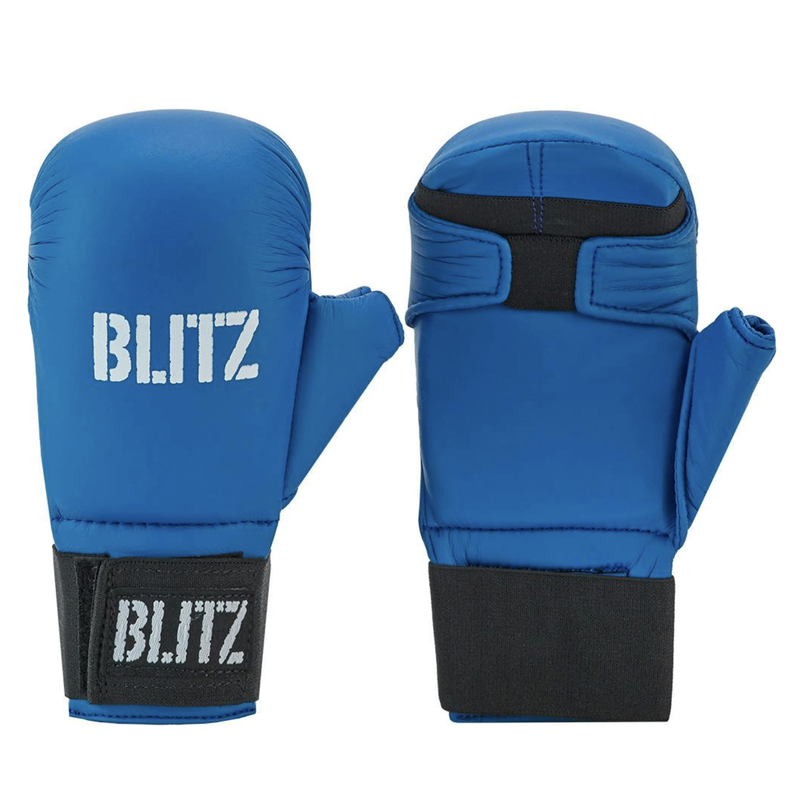 Blitz Elite Gloves With Thumb - Blue - SONO KARATE