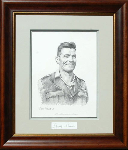 "Johnnie" Johnson by Steve Teasdale - Original Drawing - CCB Aviation