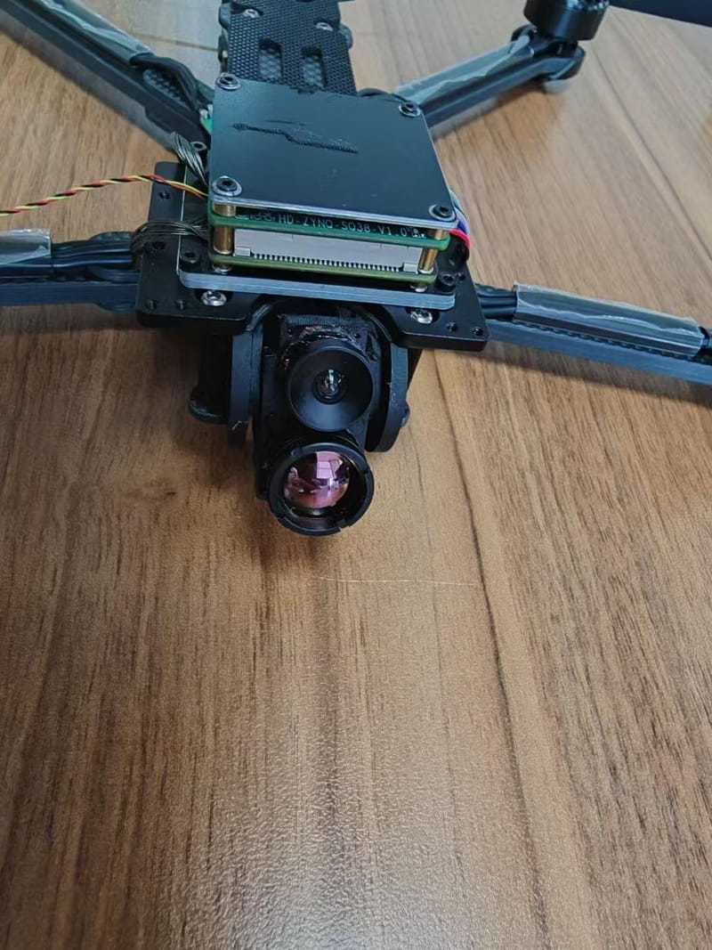 Fpv Drone With Dual Camera And Ai Tracking System Dronesolutions Drones Fiber Optic Drones