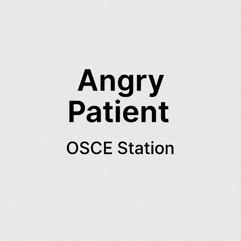 MRCEM OSCE( Angry Patient ) - EM Skills Academy