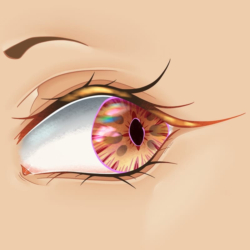 Sharp eye - Original work (2023) - Enchanting Art