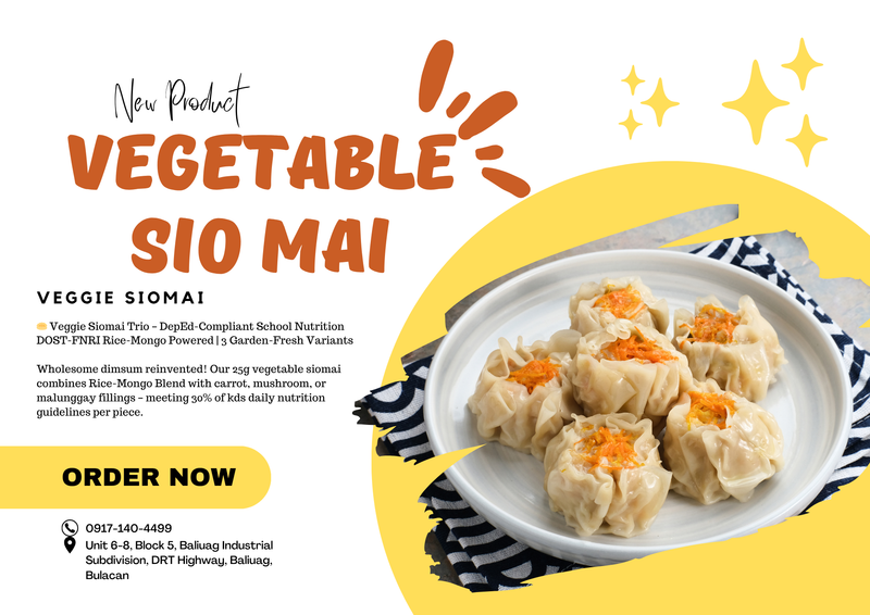 Veggie Siomai for DepEd Feeding | Rice-Mongo Protein Dimsum