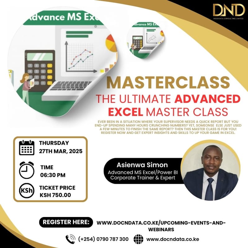The Ultimate Advanced MS Excel Master Class The Ultimate Advanced MS Excel Master Class