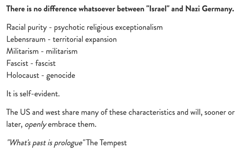 Nazi Israel and Nazi Germany Compared - willthomasonline.net