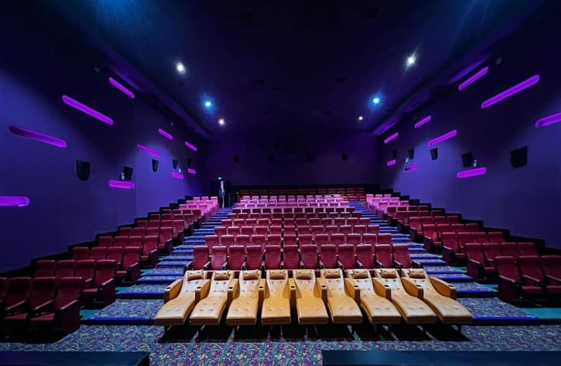 Premium Cinema Chair Installation at Seven Seas Theatre, Vadodara