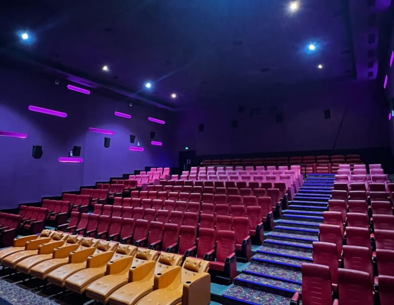 Premium Cinema Chair Installation at Seven Seas Theatre, Vadodara