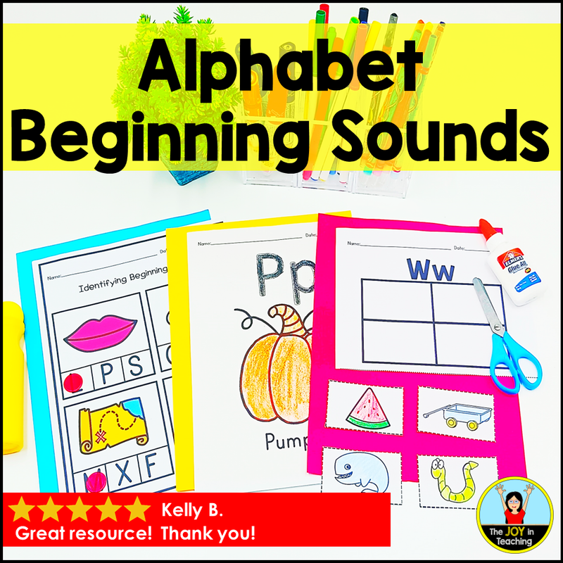 Alphabet Beginning Sounds Activity - The Joy in Teaching