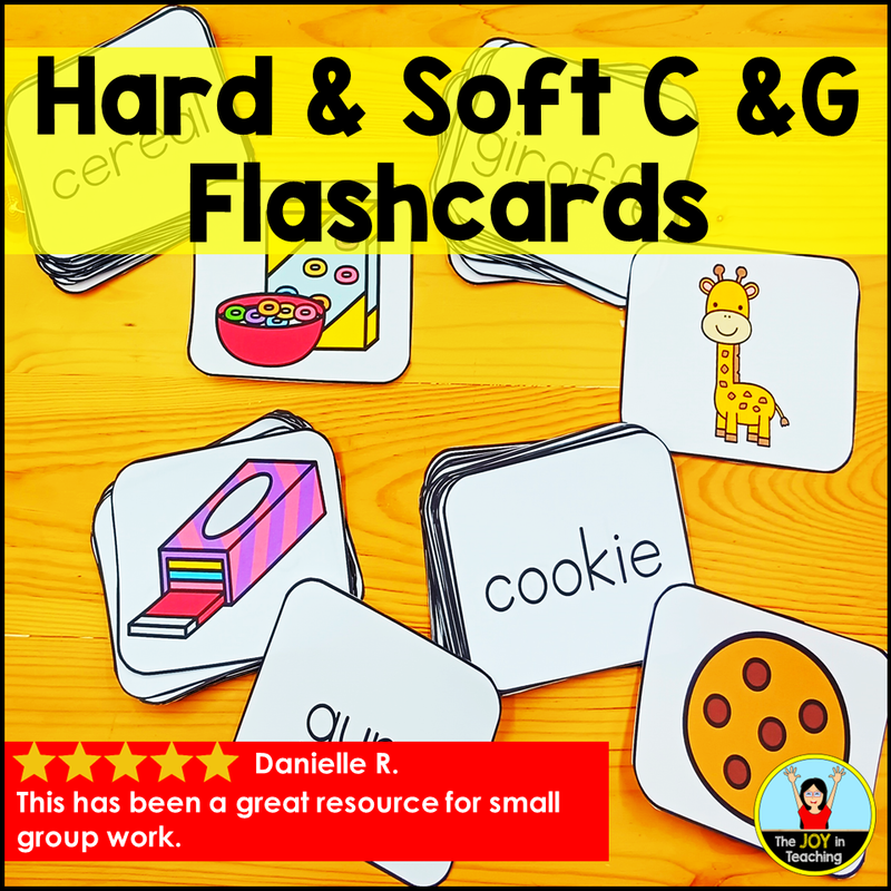 Hard and Soft C & G Flashcards - The Joy in Teaching
