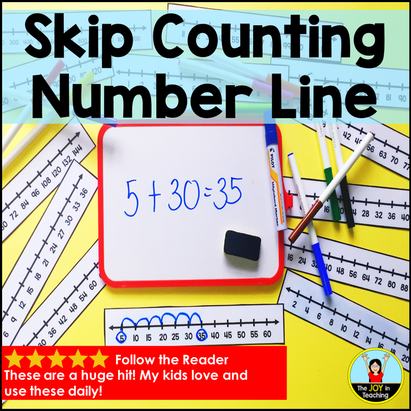 Skip Counting Number Line - The Joy in Teaching