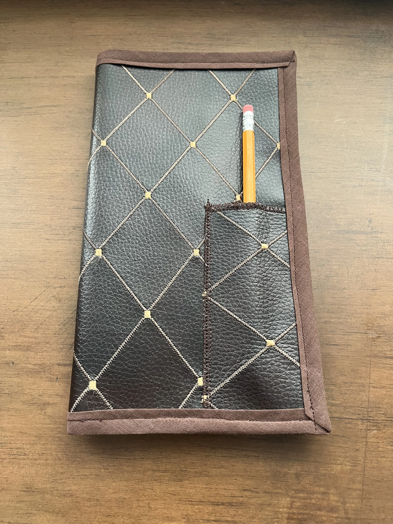Leather Look Log Book Cover - Coco By Linda