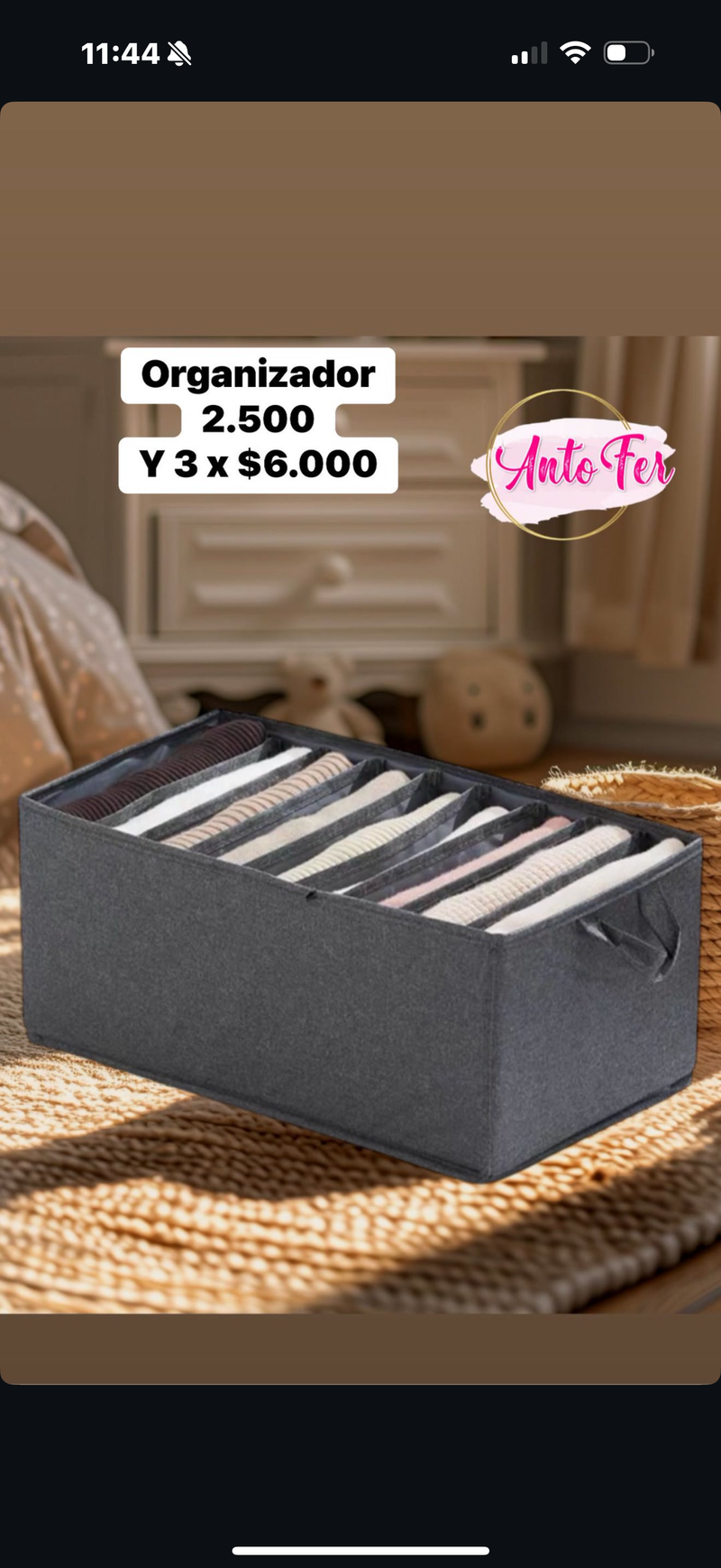 Organizador con separador - Anto Fer