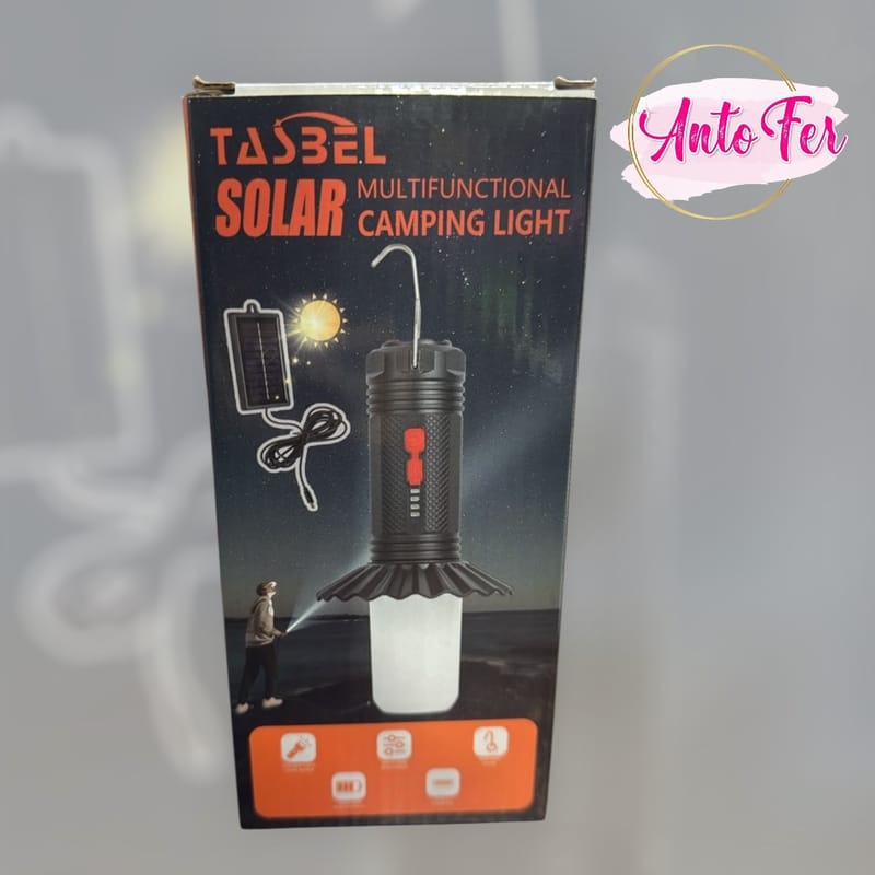 Luz de emergencia con panel aparte solar y recargable a corriente ...