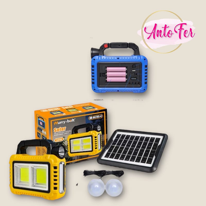 Kit de emergencia solar con ampolletas - Anto Fer