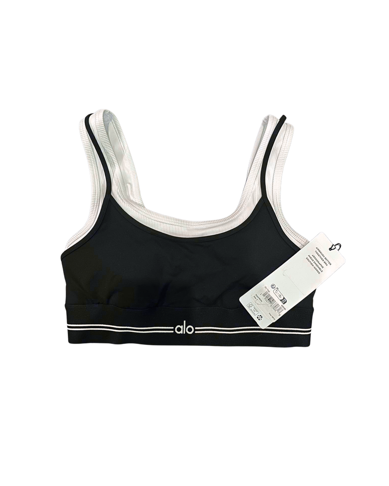 Alo Yoga Seashell Blue Heather/White - Stellar Petite