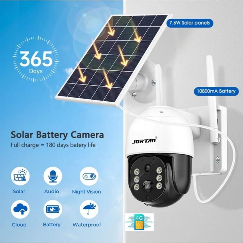 JORTAN WIFI SOLAR SMART CAMERA - JORTAN UAE