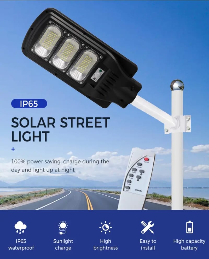 ZJTZ-1200W SOLAR STREET LIGHT - JORTAN UAE