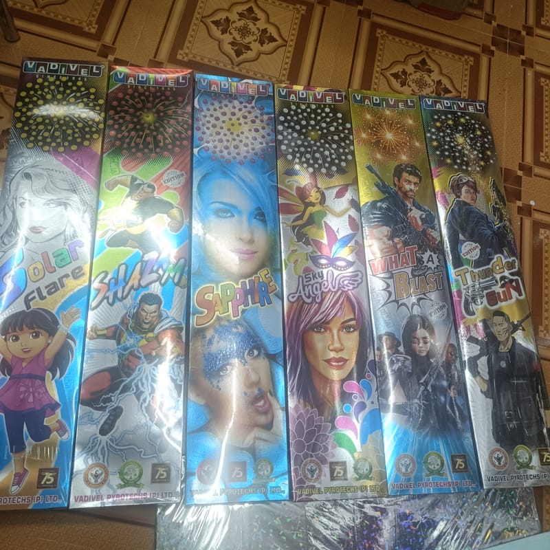 Mega Fancy Rocket 1Box/6Pcs - AMBU CRACKERS SIVAKASI